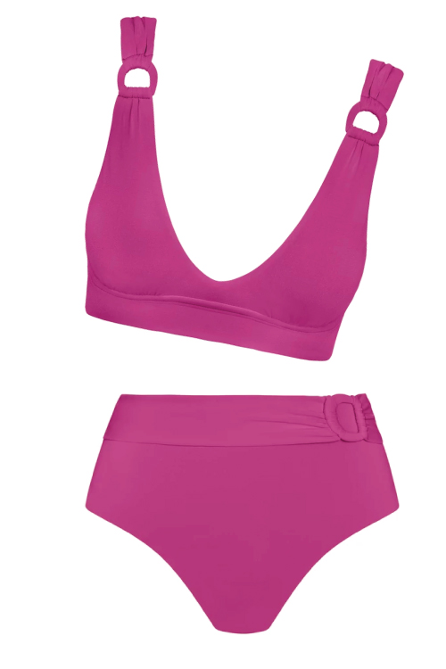 Robin Piccone Scoopneck High Waisted Bikini - Flight and Ferry